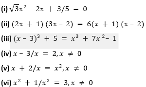 ML Aggarwal Solutions Class 10 Maths Chapter 5 Quadratic Equations in One Variable